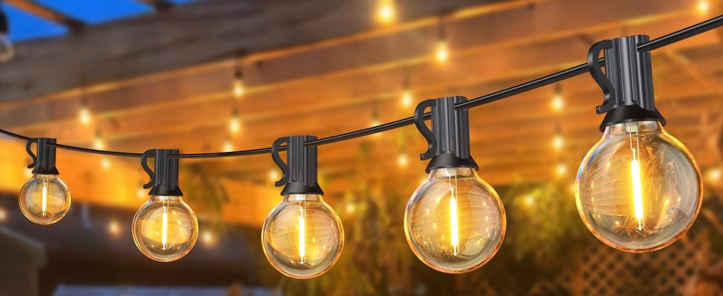 Gluroo G40 Waterproof Shatterproof Outdoor String Lights – GLUROO