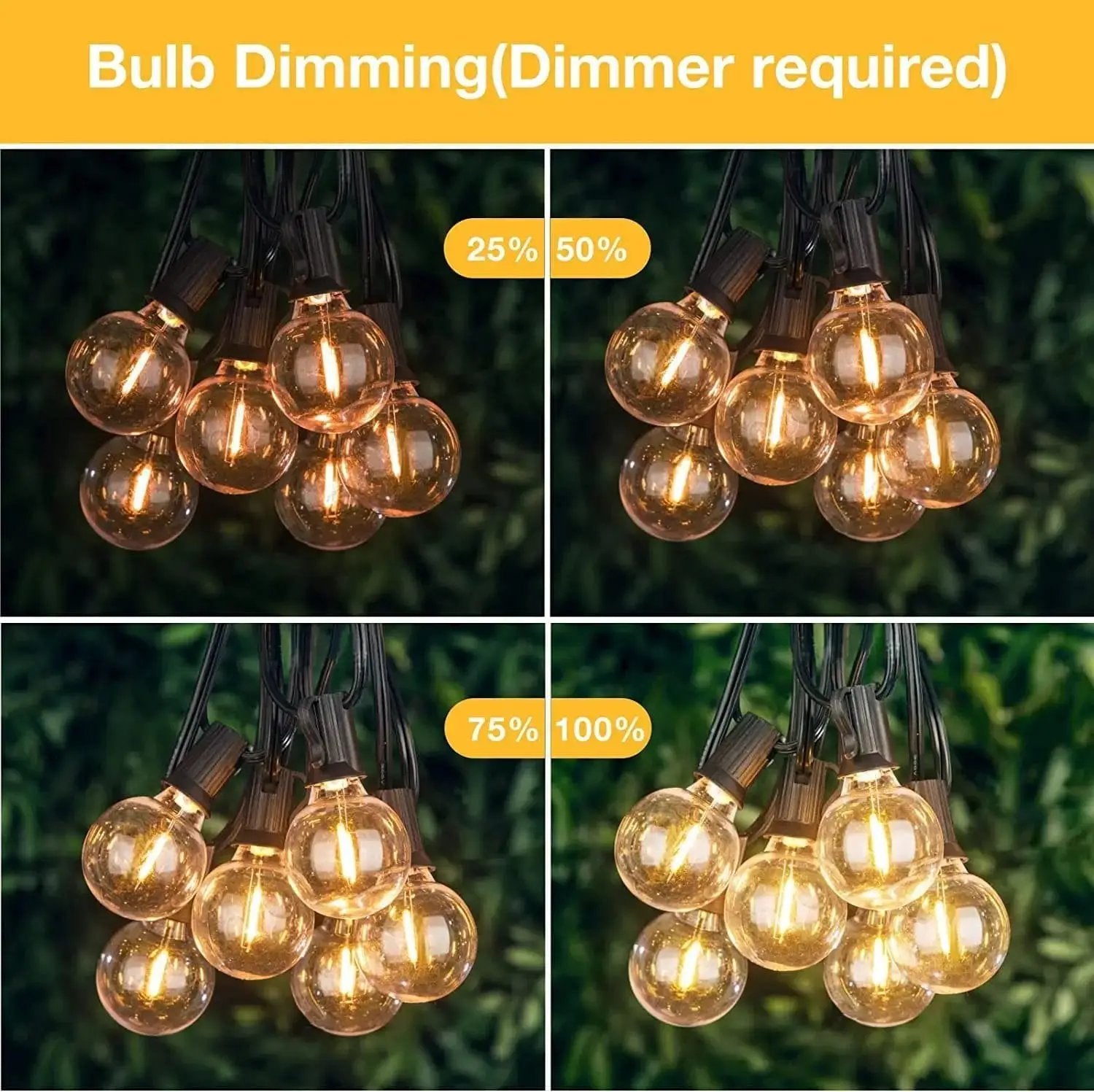 GLUROO G40 Outdoor String Lights